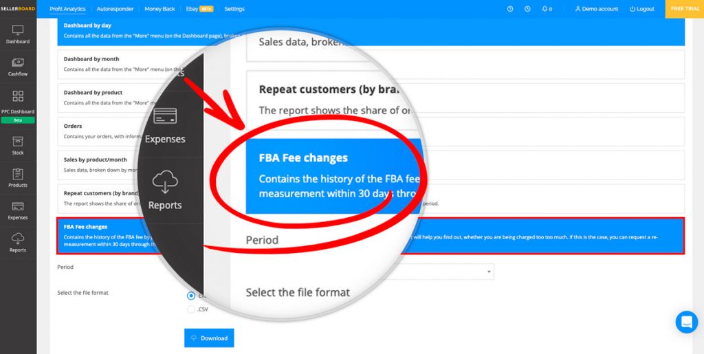 How to Track Changes of Amazon FBA Fulfillment Fees - Blog | sellerboard